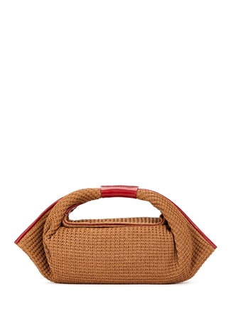 Staud Kadın Jetson Taba Deri Çanta Turuncu Eu