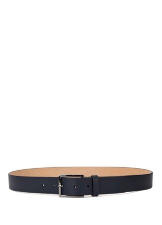 Pal Zileri Erkek Lacivert Deri Kemer 95 EU