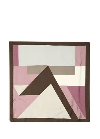 Pal Zileri Erkek Bordo Desenli Atkı Mavi EU