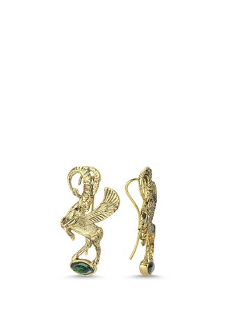 Unique By Av Kadın Gold Keçi Formlu Küpe Altın Rengi EU Unique By Av Kadın Gold Keçi Formlu Küpe Altın Rengi EU