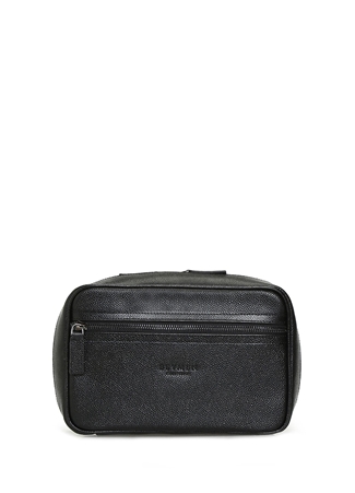 Beymen Collection Erkek Vatos Siyah Logo Detaylı Deri Tıraş Çantası EU Beymen Collection Erkek Vatos Siyah Logo Detaylı Deri Tıraş Çantası EU