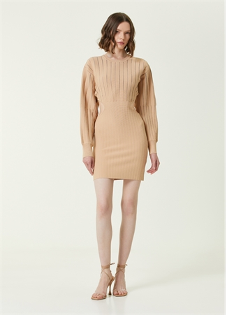 Herve Leger Kadın Bej Balon Kollu Mini Elbise Xs Eu Herve Leger Kadın Bej Balon Kollu Mini Elbise Xs Eu