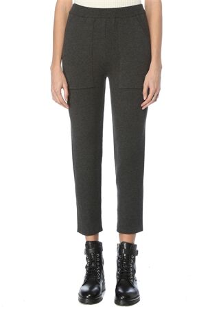 Beymen Club Kadın Antrasit Aplike Cepli Triko Pantolon S
