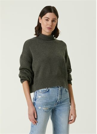 Anine Bing Kadın Yeşil kaşmir Kazak XS EU