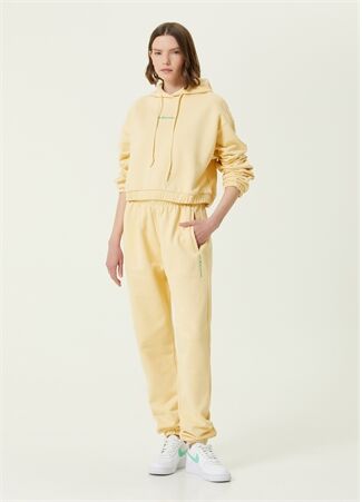 Les Benjamins Kadın Bej Paçası Lastikli Eşofman Altı L Eu