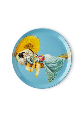 Bualh Chiaro Porselen 24 Cm Pasta Tabağı Çok Renkli Bualh Chiaro Porselen 24 Cm Pasta Tabağı Çok Renkli
