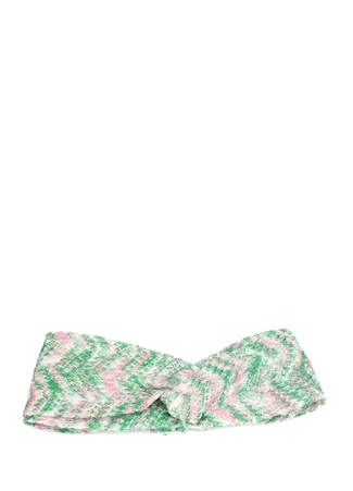 Missoni Kadın Yeşil Zikzak Desenli Bandana EU Missoni Kadın Yeşil Zikzak Desenli Bandana EU