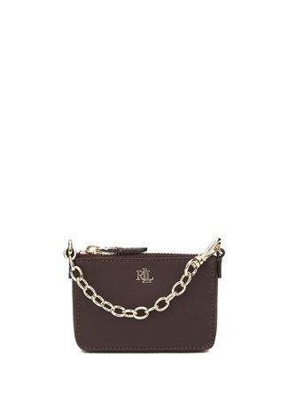 Lauren Ralph Kadın Bordo Logolu Deri El Çantası EU