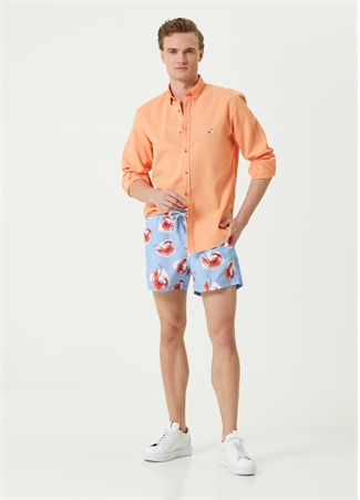 Beymen Club Erkek Mavi Beli Kordonlu Istakoz Desenli Şort Mayo Xs Beymen Club Erkek Mavi Beli Kordonlu Istakoz Desenli Şort Mayo Xs