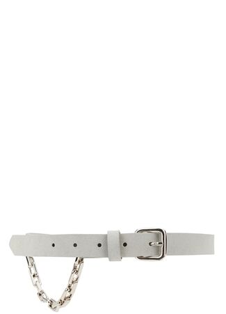 Beymen Club Kadın Taş Zincir Detaylı Süet Kemer Gri 80
