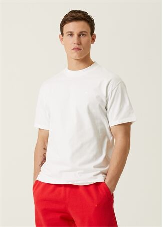 Cdlp Erkek Beyaz Logolu Organik Pamuk T-shirt S EU