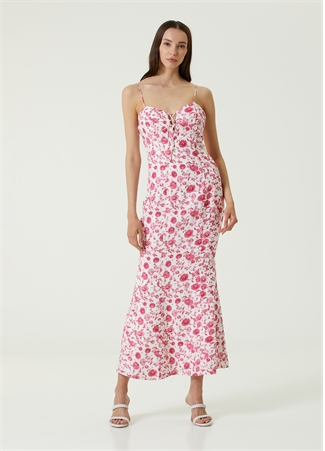 Significant Other Kadın Orchid Pembe Beyaz Çiçekli Maksi Elbise 6 US Significant Other Kadın Orchid Pembe Beyaz Çiçekli Maksi Elbise 6 US