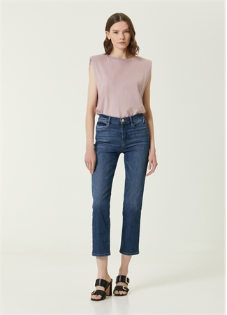 Frame Denim Kadın Le High Straight Mavi Jean Pantolon 28 Us Frame Denim Kadın Le High Straight Mavi Jean Pantolon 28 Us