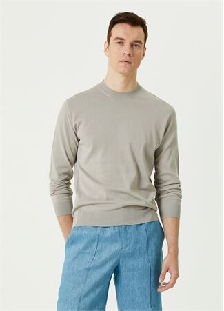 Z Zegna Erkek Bej Basic Kazak L It Z Zegna Erkek Bej Basic Kazak L It