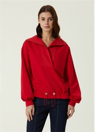 Network Kadın Basic Fit Kırmızı Bluz M EU