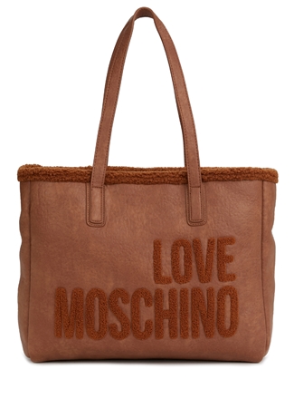 Love Moschino Kadın Kahverengi Logolu Omuz Çantası Turuncu EU Love Moschino Kadın Kahverengi Logolu Omuz Çantası Turuncu EU