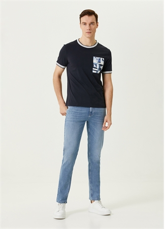 Network Erkek Comfort Fit Açık Mavi Denim Pantolon 3/32 EU