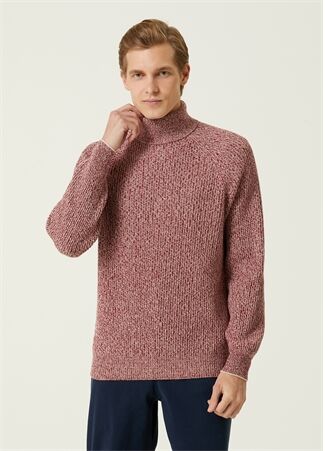 Brunello Cucinelli Erkek Kırmızı Balıkçı Yaka Yün Triko 50 IT