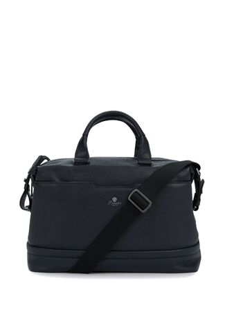 Pineider Erkek Lacivert Deri Evrak Çantası EU