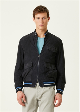 Etro Erkek Lacivert Süet Mont L EU Etro Erkek Lacivert Süet Mont L EU