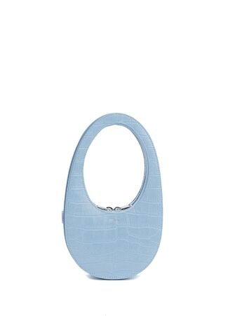 Coperni Kadın Mavi Krokodil Dokulu Deri Çanta EU