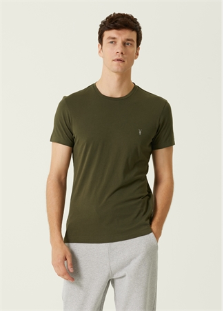 Allsaints Erkek Tonic Haki Basic T-shirt S EU Allsaints Erkek Tonic Haki Basic T-shirt S EU