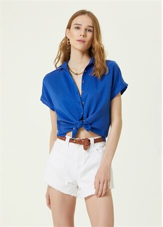 Network Kadın Gömlek Mavi Xs Eu