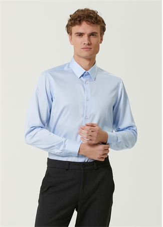 Beymen Club Erkek Mekanik Strech Slim Fit Non-iron Mavi Gömlek S Beymen Club Erkek Mekanik Strech Slim Fit Non-iron Mavi Gömlek S