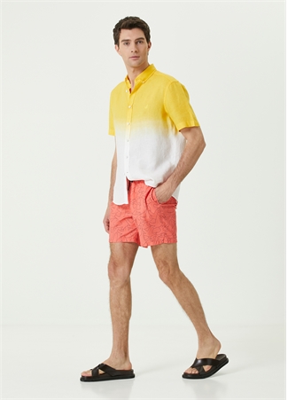 Beymen Club Erkek Nar Çiçeği Beli Kordonlu Monogram Kuş Desenli Şort Kırmızı Xs Beymen Club Erkek Nar Çiçeği Beli Kordonlu Monogram Kuş Desenli Şort Kırmızı Xs