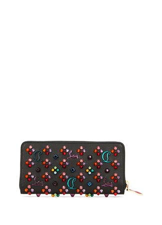 Christian Louboutin Kadın Siyah İşlemeli Deri Cüzdan Eu Christian Louboutin Kadın Siyah İşlemeli Deri Cüzdan Eu