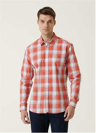 Beymen Club Erkek Slim Fit Somon Ekoseli Organik Pamuk Gömlek Pembe S Beymen Club Erkek Slim Fit Somon Ekoseli Organik Pamuk Gömlek Pembe S