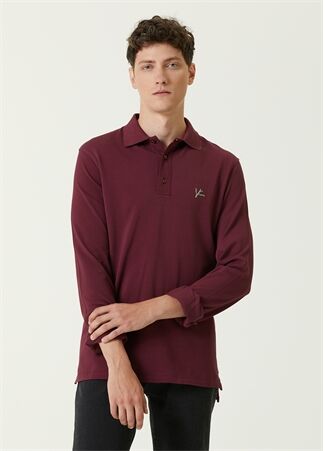 Isaia Erkek Bordo Polo Yaka Sweatshirt M EU Isaia Erkek Bordo Polo Yaka Sweatshirt M EU