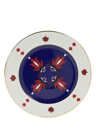 La Doublej Stefan 2li Porselen Tatlı Tabağı Seti Beyaz