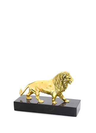 Accract Gold Aslan Figürlü Dekoratif Obje Altın Rengi Accract Gold Aslan Figürlü Dekoratif Obje Altın Rengi