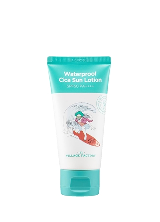 Village 11 Factory Suya dayanıklı Cica Güneş Losyonu SPF50 80ml Village 11 Factory Suya dayanıklı Cica Güneş Losyonu SPF50 80ml