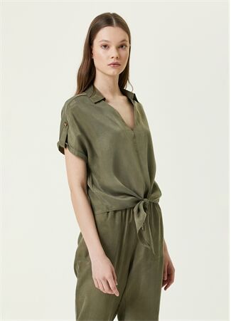 Network Kadın BLUZ Haki XS EU