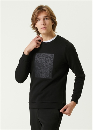 Beymen Club Erkek Siyah Monogram Logo Detaylı Sweatshirt XS Beymen Club Erkek Siyah Monogram Logo Detaylı Sweatshirt XS