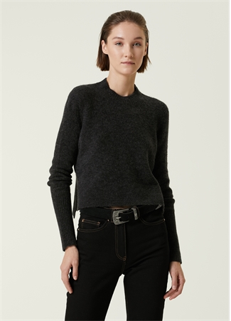 Allsaints Kadın Wick Antrasit Kazak Gri S EU Allsaints Kadın Wick Antrasit Kazak Gri S EU