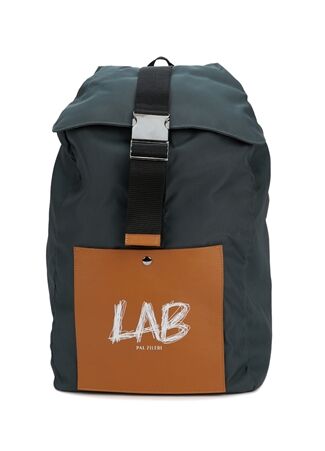 Palzileri Lab Erkek Yeşil Logo Detaylı Sırt Çantası EU
