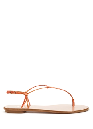 Aquazzura Kadın Turuncu Deri Sandalet 36 Eu