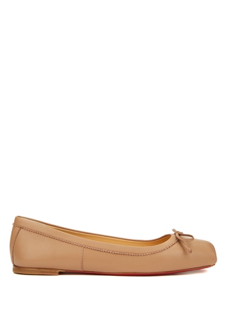 Christian Louboutin Kadın Nude Fiyonk Detaylı Deri Babet Pembe 37 EU Christian Louboutin Kadın Nude Fiyonk Detaylı Deri Babet Pembe 37 EU