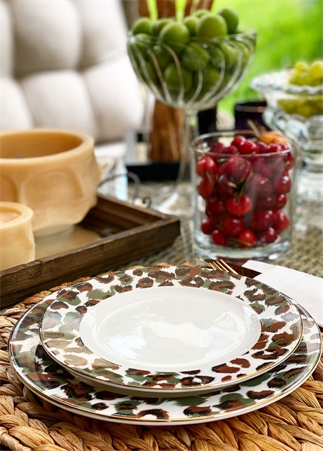 Mi Su Deco Animal Print El Yapımı Porselen Tatlı Tabağı Siyah Mi Su Deco Animal Print El Yapımı Porselen Tatlı Tabağı Siyah