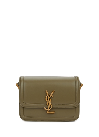 Kadın Small Selforino Logolu Deri Omuz Çantası Haki EU Kadın Small Selforino Logolu Deri Omuz Çantası Haki EU