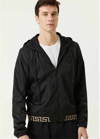 Versace Erkek Siyah Kapüşonlu Mont 5 US Versace Erkek Siyah Kapüşonlu Mont 5 US