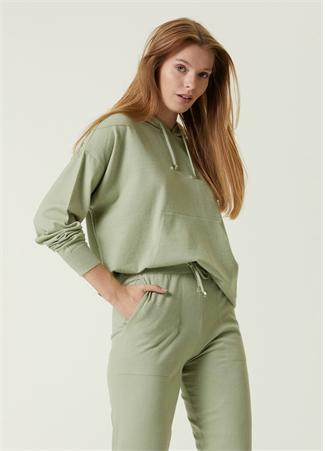 Network Kadın Basic Fit Mint Kapüşonlu Kazak Yeşil S EU Network Kadın Basic Fit Mint Kapüşonlu Kazak Yeşil S EU