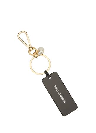 Dolce&Gabbana Kadın Siyah Logo Detaylı Anahtarlık EU