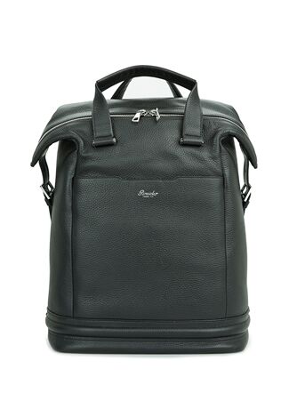 Pineider Erkek Siyah Logolu Deri Sırt Çantası EU Pineider Erkek Siyah Logolu Deri Sırt Çantası EU