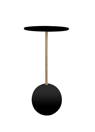 Room Diaries Ball Siyah Yan Sehpa