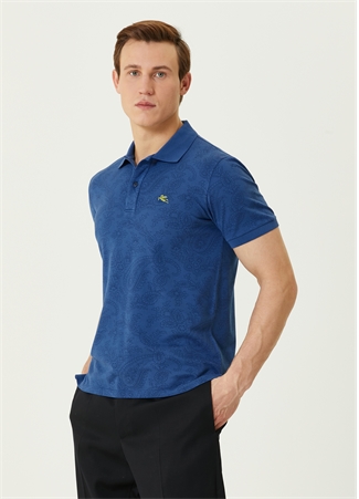 Etro Erkek Mavi Polo Yaka Etnik Desenli T-shirt M Eu Etro Erkek Mavi Polo Yaka Etnik Desenli T-shirt M Eu