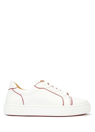 Christian Louboutin Kadın Beyaz Kırmızı Deri Sneaker 38 EU Christian Louboutin Kadın Beyaz Kırmızı Deri Sneaker 38 EU